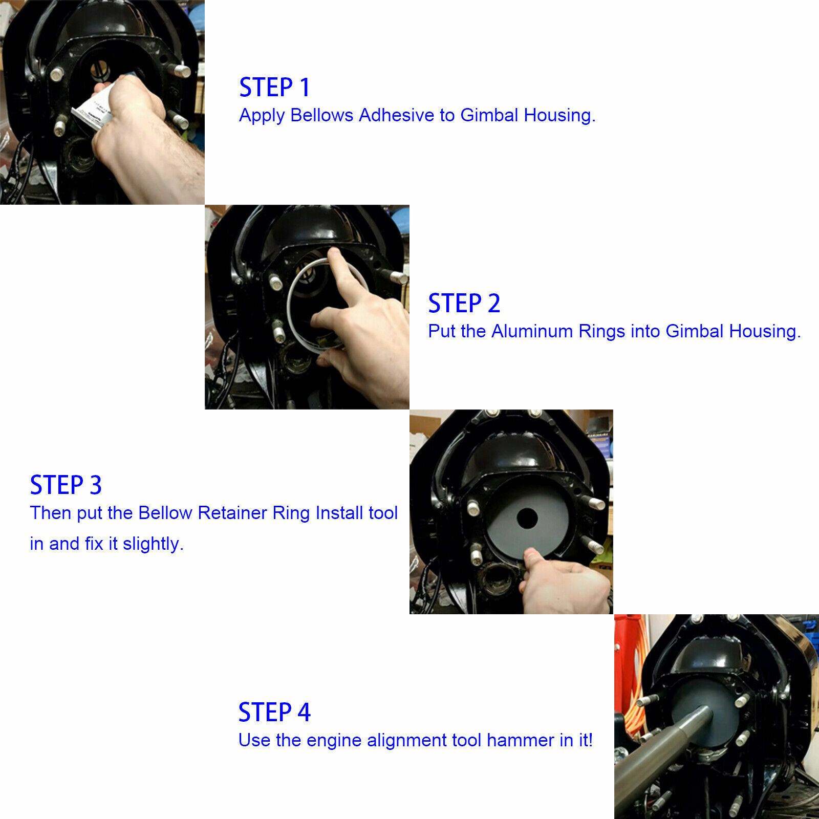 Bellow Retainer Ring Install tool Alpha, Bravo, Replaces 91-818162 MADE ...