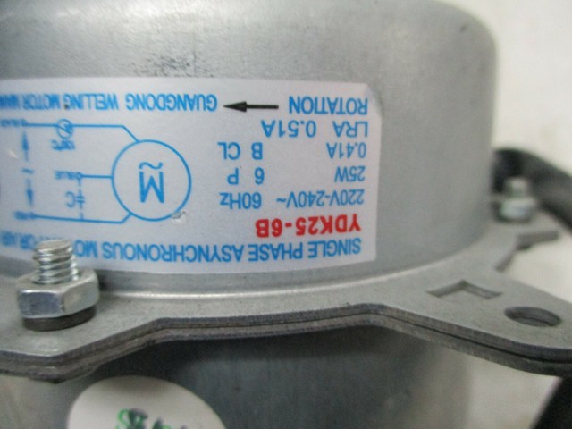 Guangdong Welling Fan Motor for Room Air Conditioner Ydk25-6b for sale ...