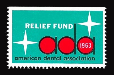 1963 American Dental Association Relief Fund Charity Poster Stamp | eBay
