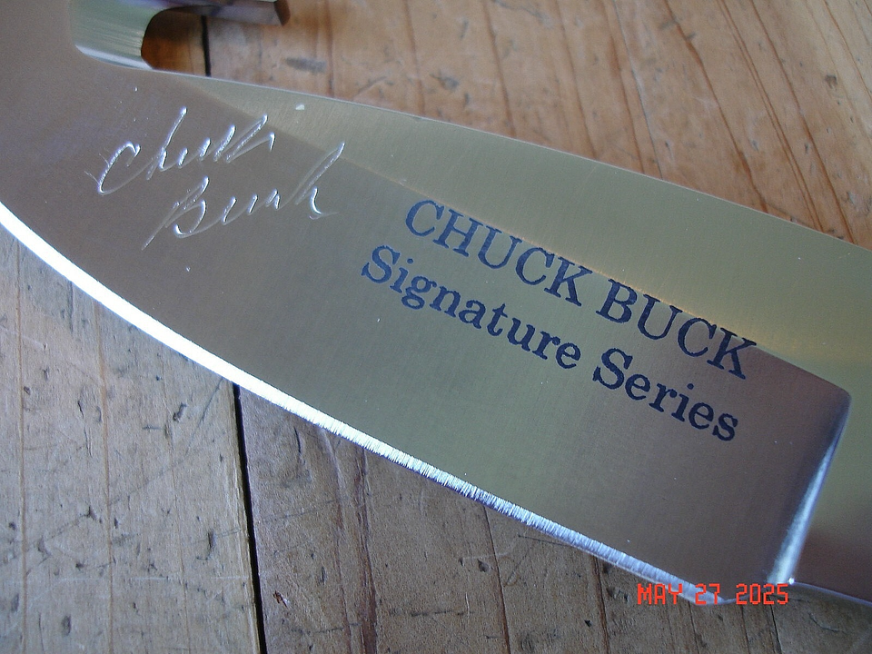 @@ NIB RARE BUCK KNIFE 191 VANGUARD CHUCK BUCK SIGNATURE SERIES BOS ATS ...