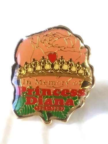 Walmart Lapel Pin In Memory Of Princess Diana Pink Rose | eBay