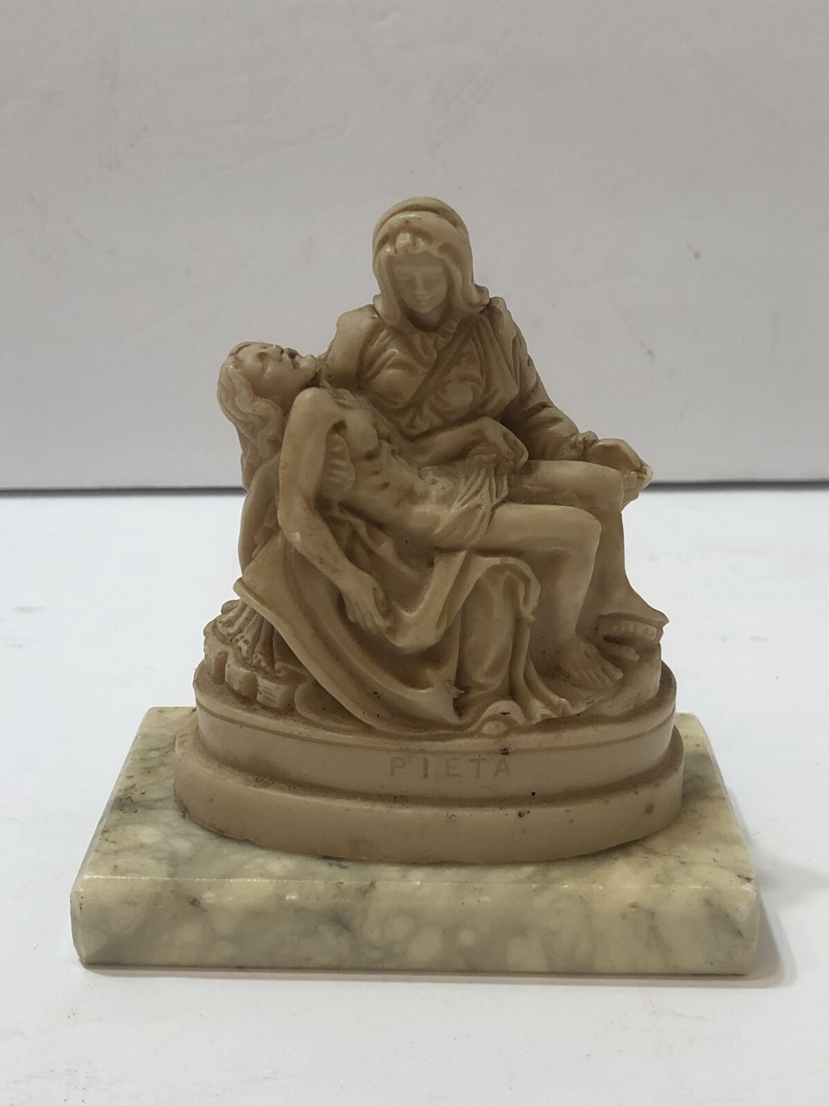Vintage Religious La Pieta Soapstone Chalkware Jesus Mary Sculpture ...