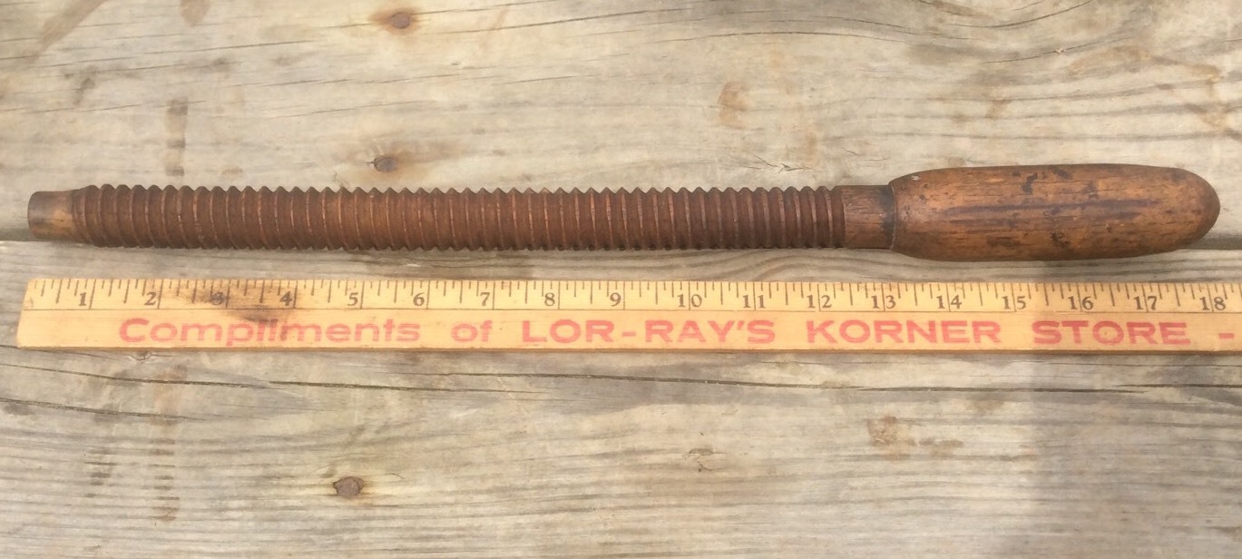 Vintage Wood Salvaged Large Screw Wood Threaded Clamp 🗜 | eBay