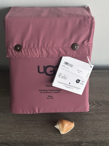 UGG HAVEN King Sheet Set Cooling Technology for All Season Comfort NEW ...