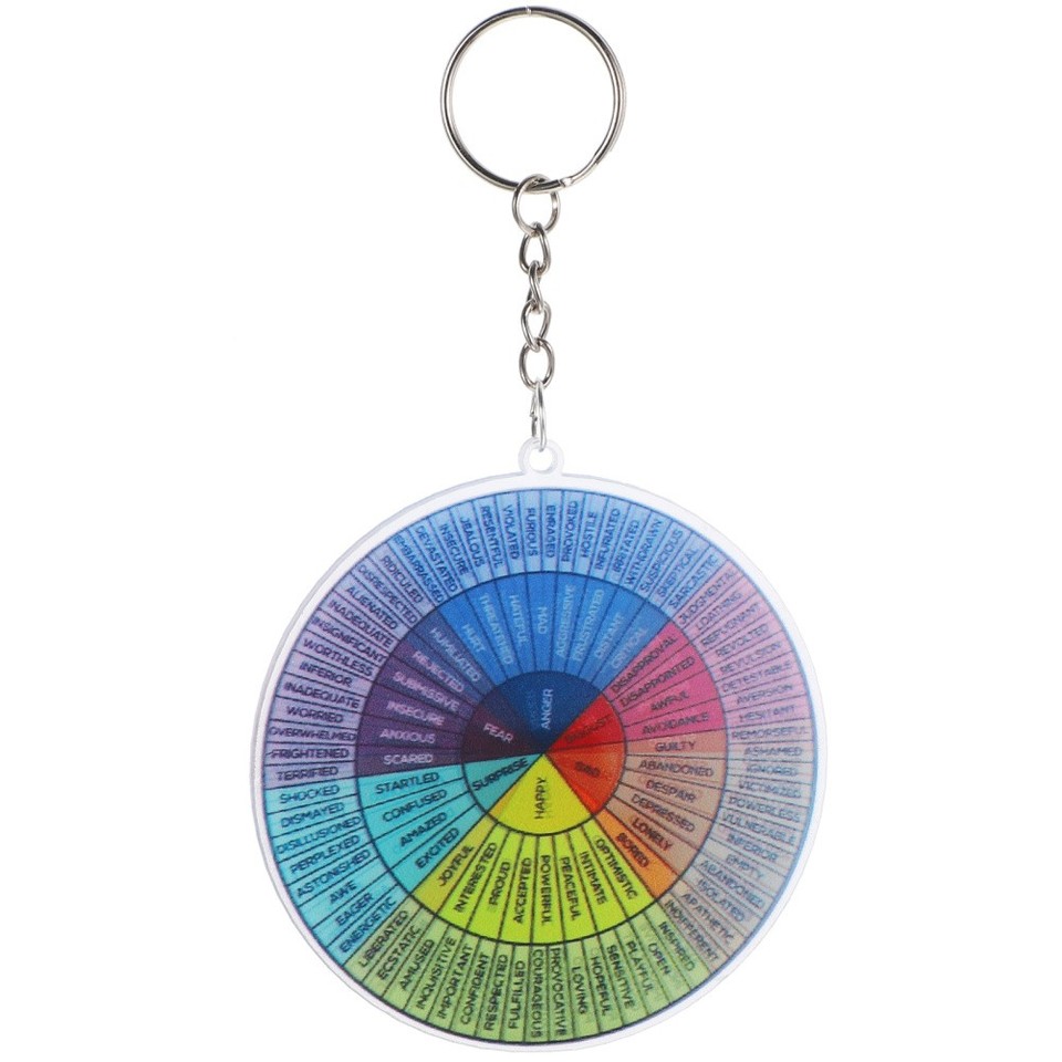 Feelings Wheel Decoration Colorful Emotion Keychain Emotions for Kids ...