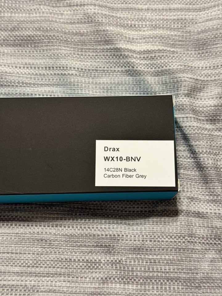 Wixco Drax Grey Carbon Fiber Crossbar Lock Folding Pocket Knife | eBay