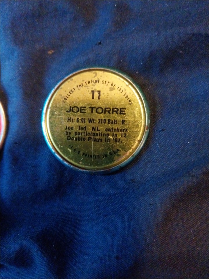 1971 Topps Wax Pack Insert Coins Baseball (34) | eBay