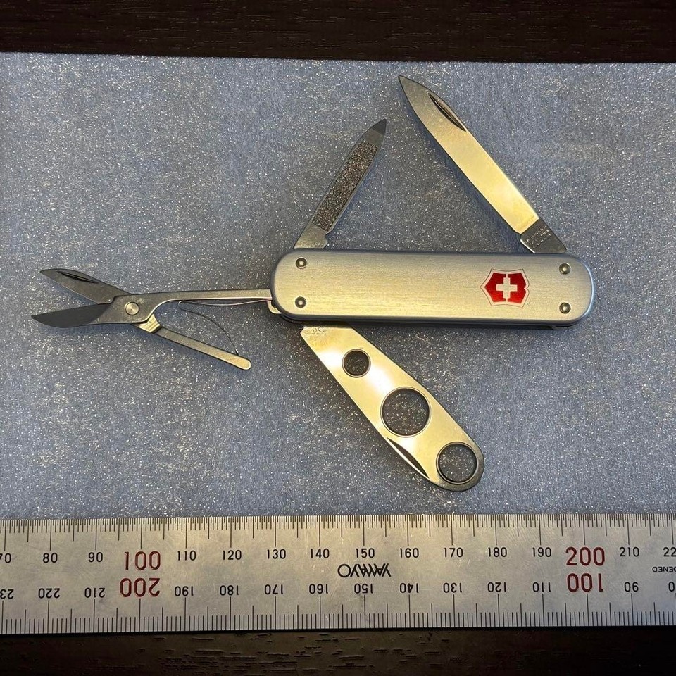 Victorinox Swiss Army Knife Cigar Cutter Punch 0.6580.16 Silver with ...