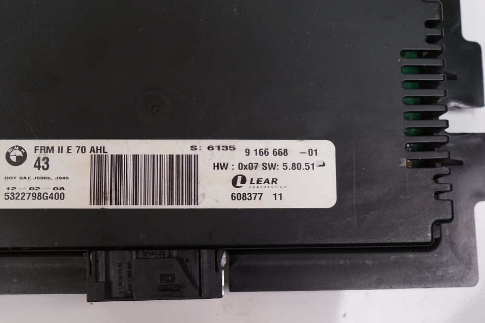 BMW E70 X5 Footwell Headlight Control Module FRM2 OEM 2007 - 2013 | eBay