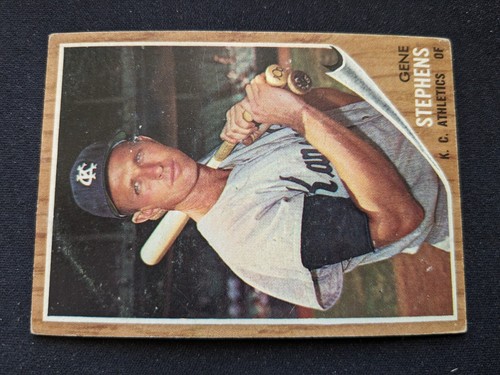 1962 Topps Baseball Card # 38 Gene Stephens - Kansas City Athletics (GD ...