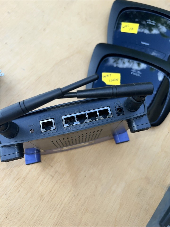 Asst Cisco Linksys WRT120N 110 2.4ghz- 4Port Ethernet Wireless ...
