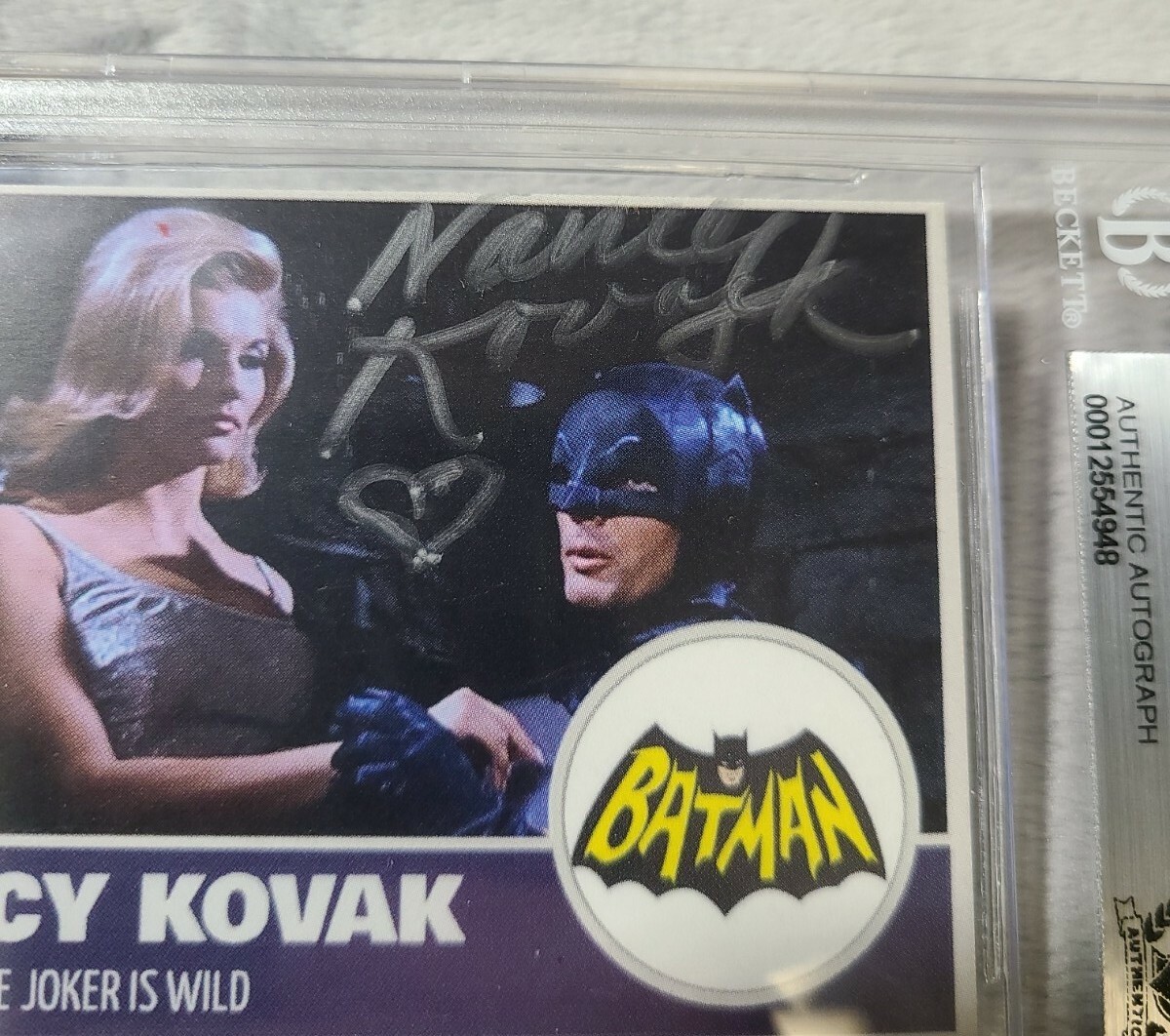 Nancy Kovak Signed Card Queenie Batman 1966 Beckett Certified | eBay