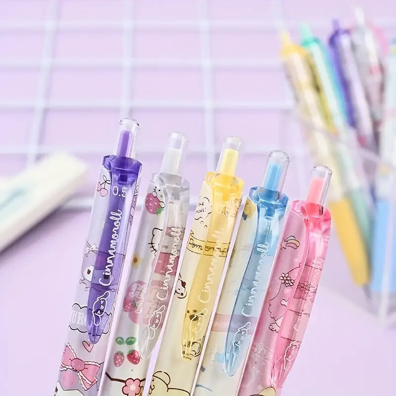 Sanrio Cinnamoroll Gel Ink Rollerball Pens, Set of 6, 0.5mm Fine Point ...
