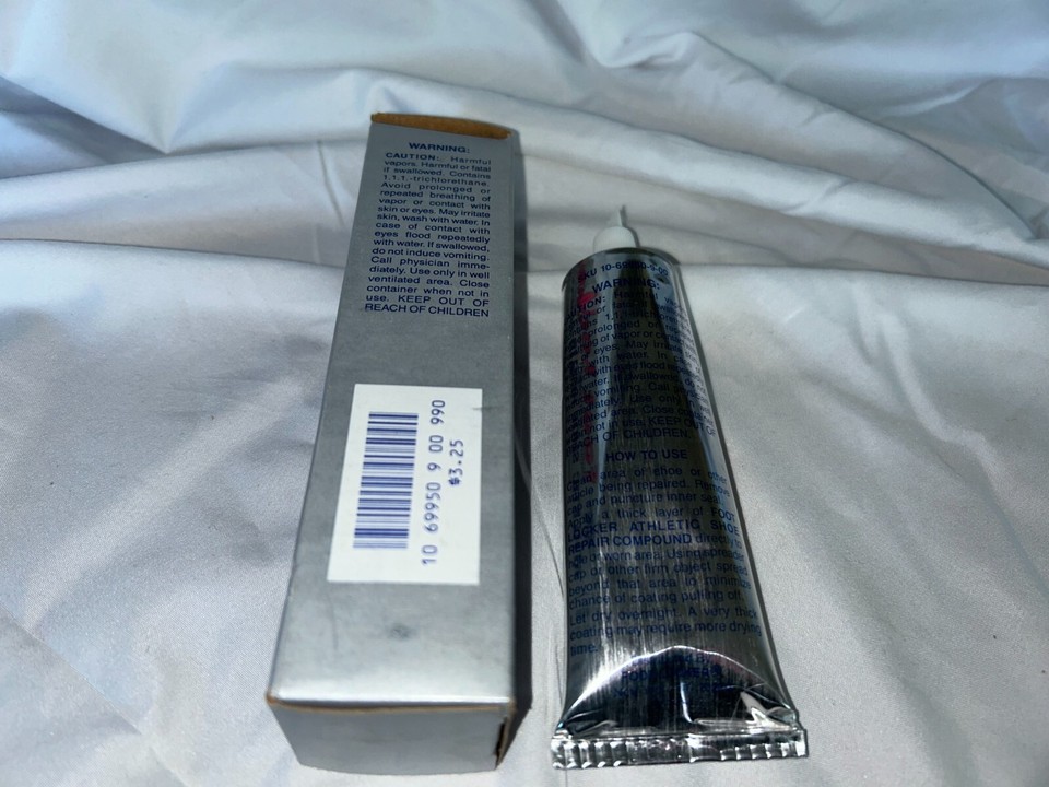 NIB VTG RARE Foot Locker Athletic Shoe Repair Compound Clear Glue 3 oz ...