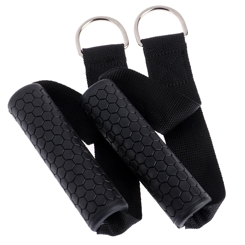 Gym Resistance Bands Handles Anti-slip TPR Grip Strong Nylon Heavy Duty ...