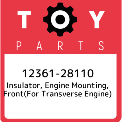 12361-28110 Toyota Insulator, engine mounting, front(for transverse ...
