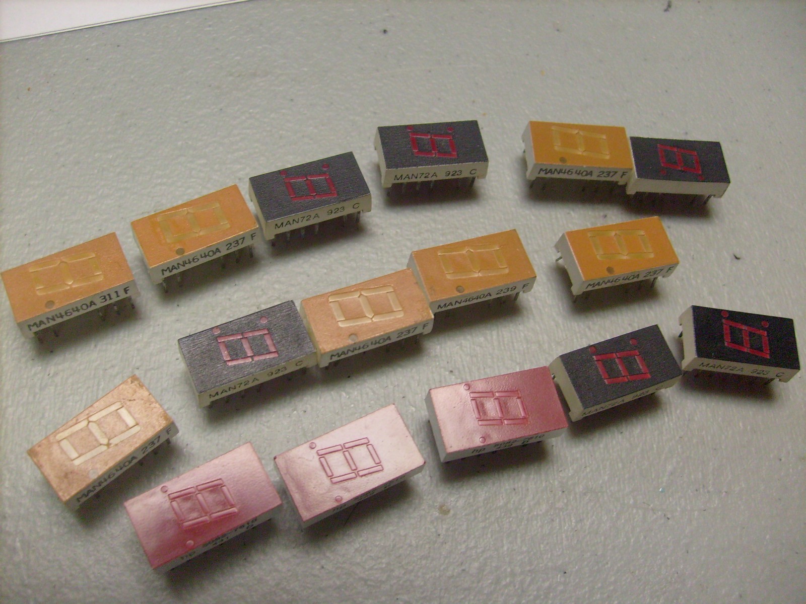 3 lot HP LED Display 5082-7340 Vintage Dot Matrix Hexa + MAN640A ...