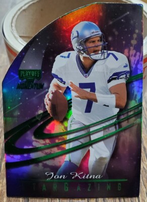 2000 Playoff Momentum Seahawks Jon Kitna StarGazing Die Cut Card #18/25 ...