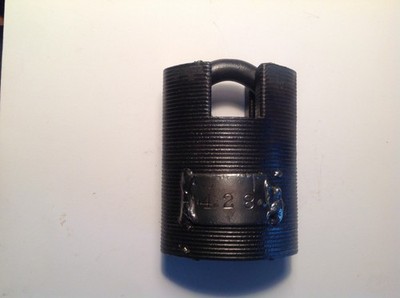 Miracle Lock Division of H.O. Boehme Large Heavy "U.S Military Padlock ...