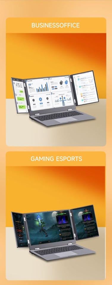 Three screens Laptop with 12th Gen i7 processo 32G RAM 1TB ROM Win11 ...