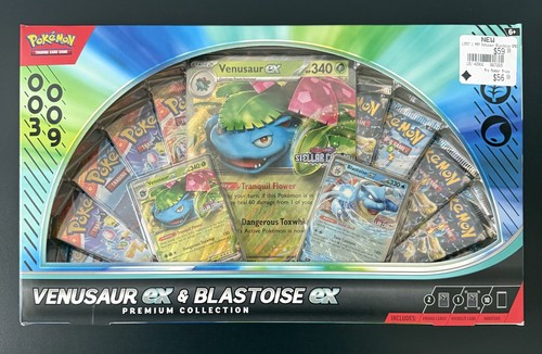 Pokemon Venusaur And Blastoise Ex Premium Collection Box | IN HAND ...