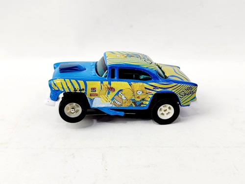 '55 CHEVY SIMPSONS CUSTOM HO SLOT CAR W/ PLAYING MANTIS CHASSIS NICE ...