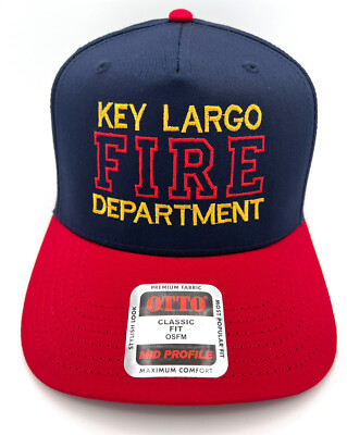Key Largo Fire Department Monroe County Florida Cap Adjustable Custom ...