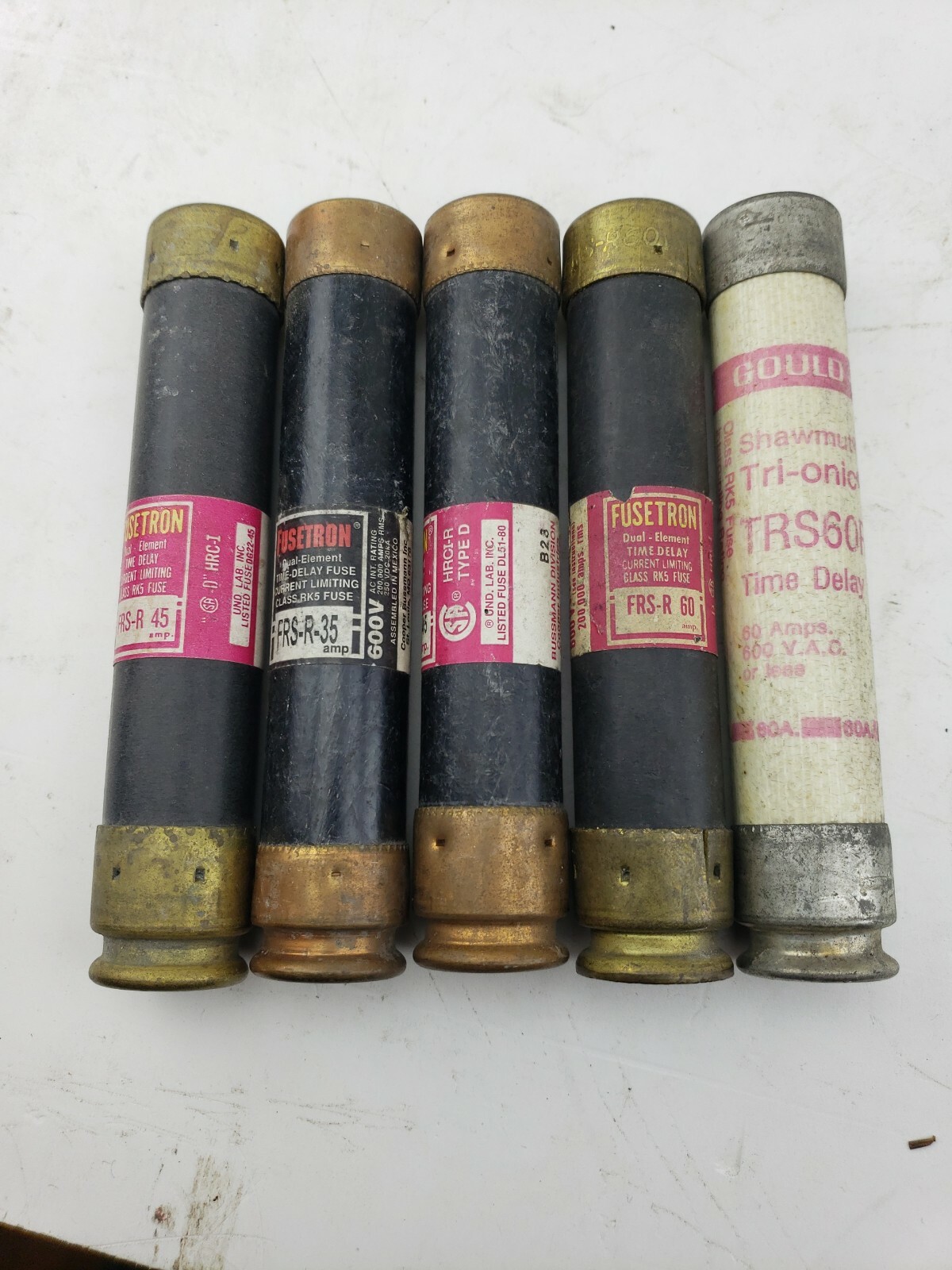 (2C3) 5 - LOT Bussmann Fusetron 600V Class, FRS-R-35, FRS-R-45, FRS-R ...