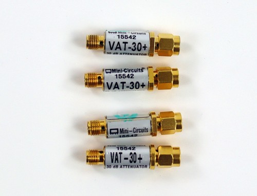 Lot 4 Mini-Circuits VAT-30+ 30dB Attenuator 50Ohm | eBay