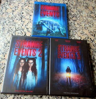 STRANGE EVENTS Trilogy Blu Ray DVD Unrated Anthology Horror Short Tales ...