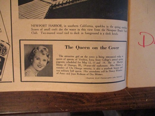 1955 Des Moines PICTURE Mag(MARILYN BLOME/SALLY McCLOSKEY/EDMUND PURDOM ...