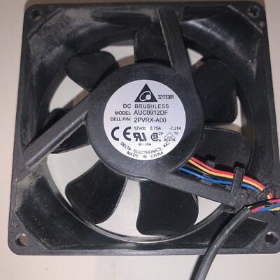 Dell 02PVRX T7810 Front System Cooling Fan AUC0912DF 90x32mm 2PVRX-A00 ...