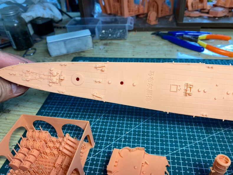 3D Printed 1/350 U.S. Navy Marblehead Cruiser Unpainted Model Kit NEW ...