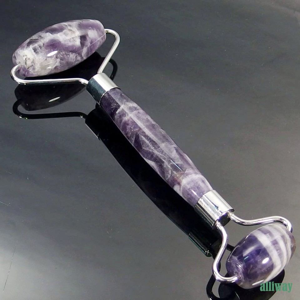 Natural Gemstone Roller Face Facial Body Beauty Anti-Aging SPA Massage ...