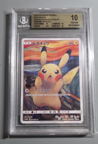 Pikachu Munch A Retrospective Scream SM 288 Promo Pokemon BGS 10 ...