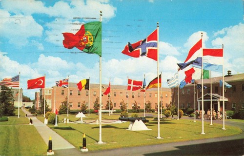 Norfolk VA Virginia, Nato Headquarters of the SACLANT 15 Flags, Vintage ...