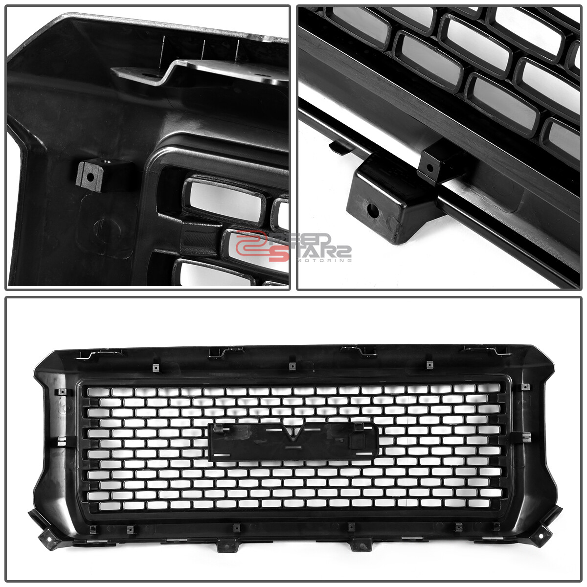 FOR 14-15 SIERRA 1500 GMT K2XX BLACK FRONT UPPER DENALI MESH STYLE ...