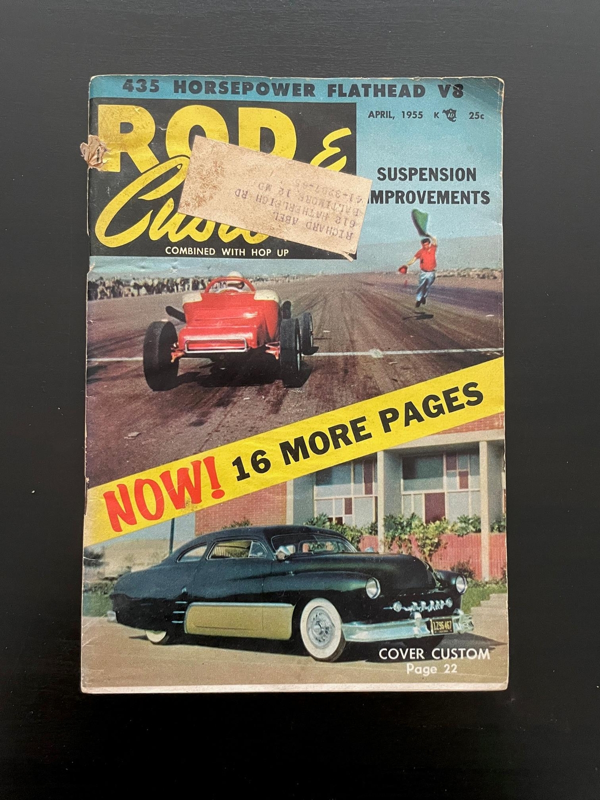 ROD & Customs Magazine April 1955 Draggin' Roadster Frank Sonzongni's ...