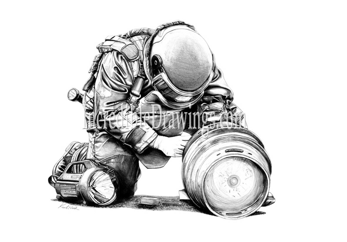 'Detonator Safety' 321 EOD, Bomb disposal, IEDD, military art print ...