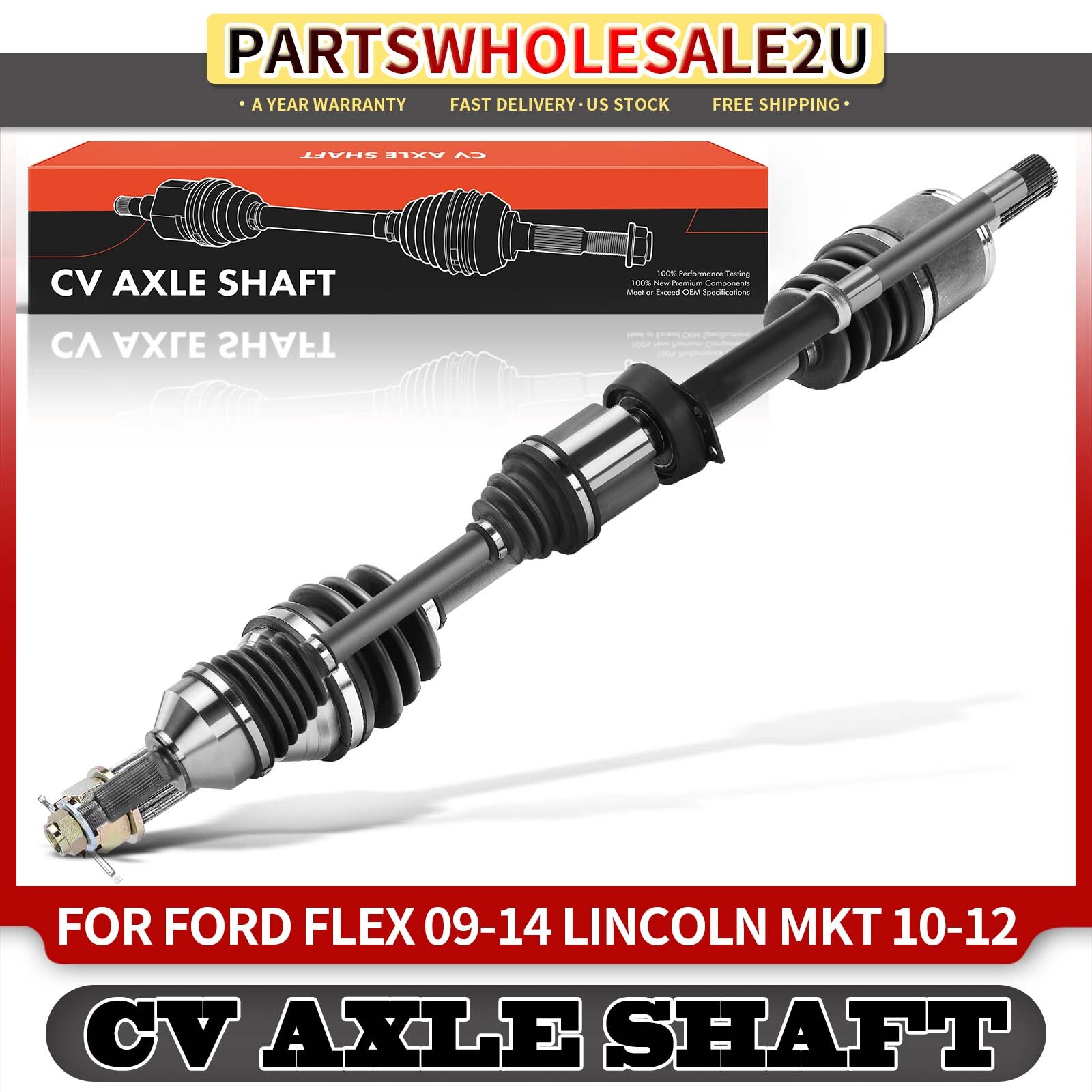 Front Right Side CV Axle Assembly for Ford Flex 2009-2014 Lincoln MKT ...