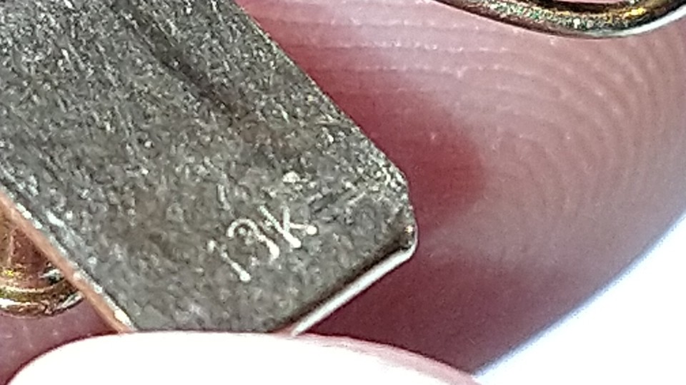 Solid 13k gold bracelet with small 10k safety chain 20 grams | eBay