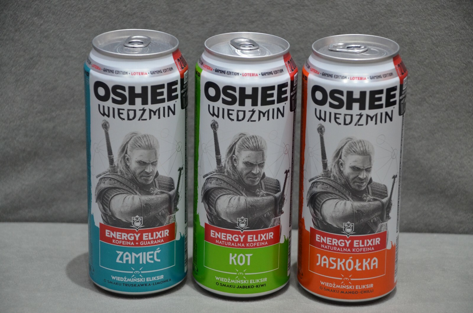 3x Full Can Oshee The Witcher Energy Elixir Gaming Edition New 500ml ...
