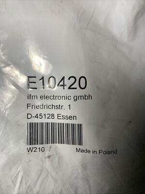 IFM ELECTRONIC GMBH E10420 Essen D-45128 W218 Lot of 5 NEW | eBay