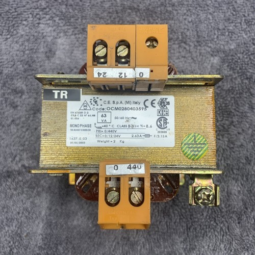 Power Transformer Pri.440V Sec. 0-12-24V 63VA 50-60Hz | eBay