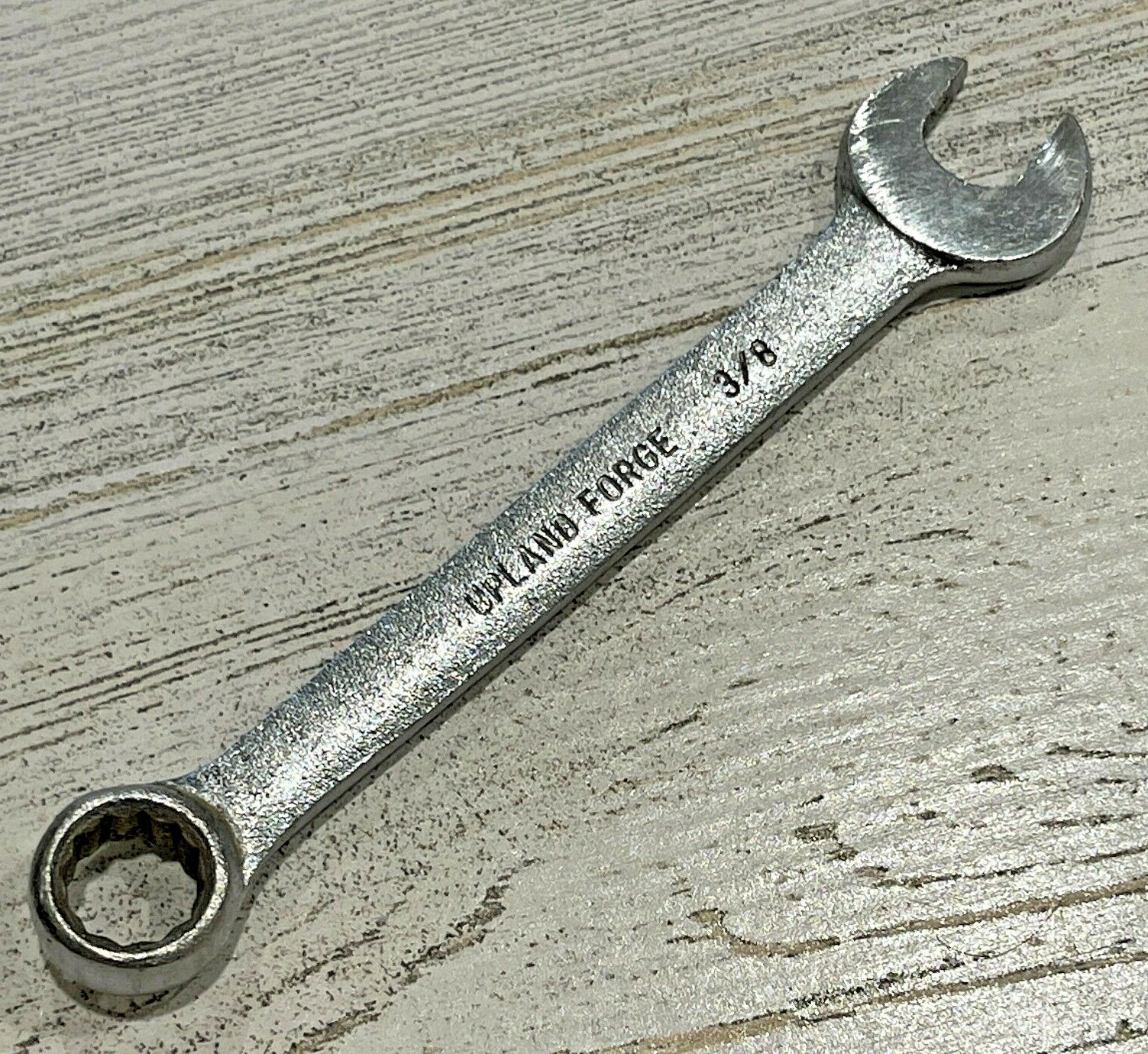 UPLAND FORGE Wrench Combination 3/8" Open End & 12-Point Box 4.25" Long ...