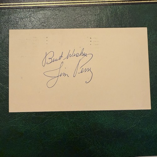 Jim Perry Signed Government Postcard GPC JSA LOA | eBay