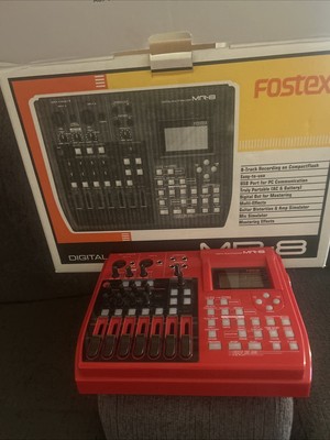 Red Fostex MR8 Digital Multitrack Recorder MR-8 Studio Multitrackerr ...