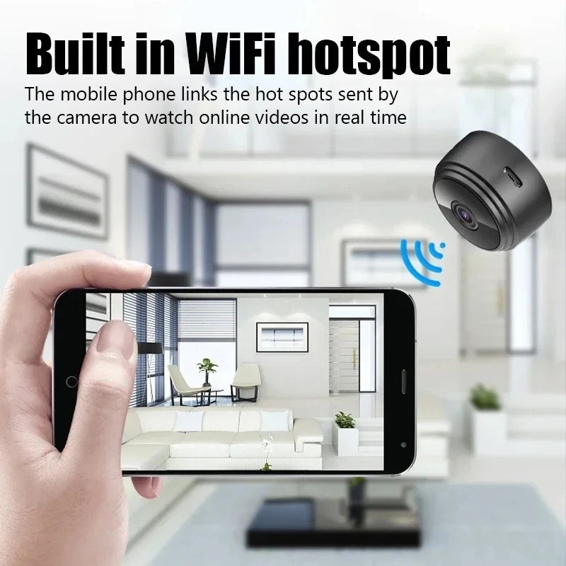 Mini Wireless Record Camera WiFi IP Home Security DVR Night Vision HD ...