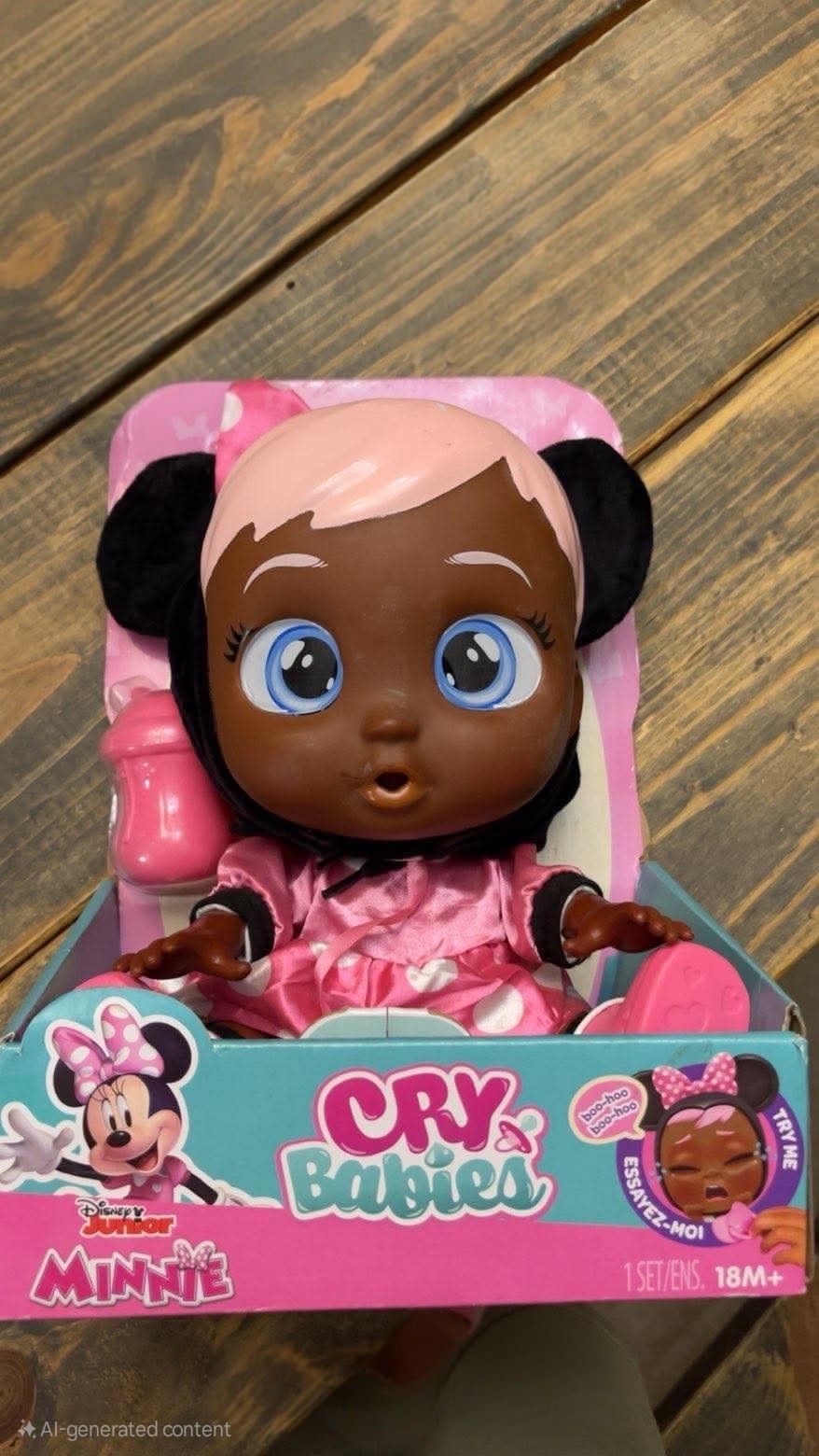 Cry Babies Disney Minnie Mouse Nurturing Baby Doll Pink Dress | eBay