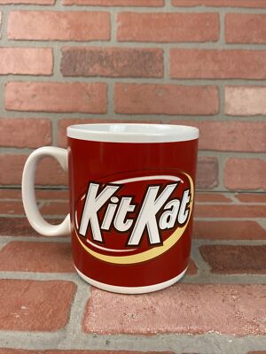 Galerie Kit Kat Very Large Red White Coffee Mug 28oz. NICE! | eBay